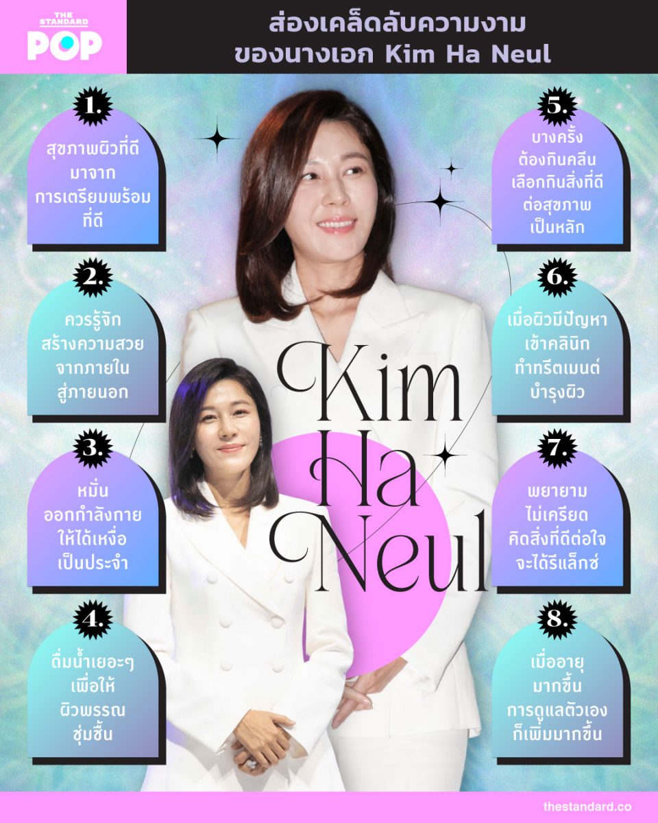 ส่องเคล็ดลับความงามของนางเอก Kim Ha Neul – THE STANDARD