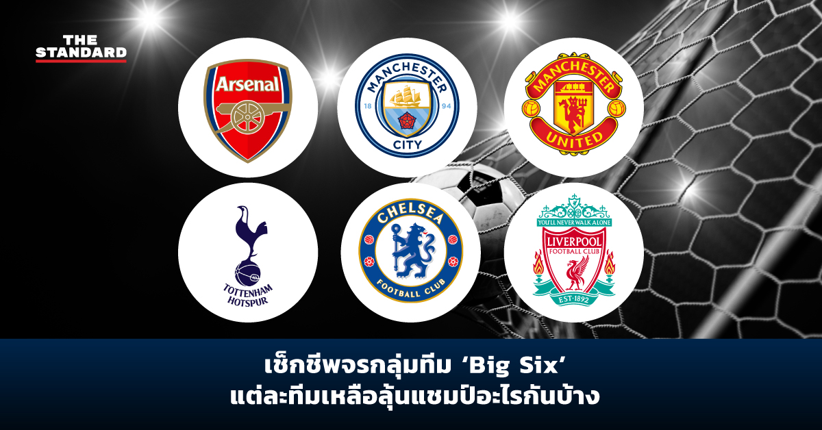 เช็กชีพจรกลุ่มทีม ‘Big Six’ แต่ละทีมเหลือลุ้นแชมป์อะไรกันบ้าง