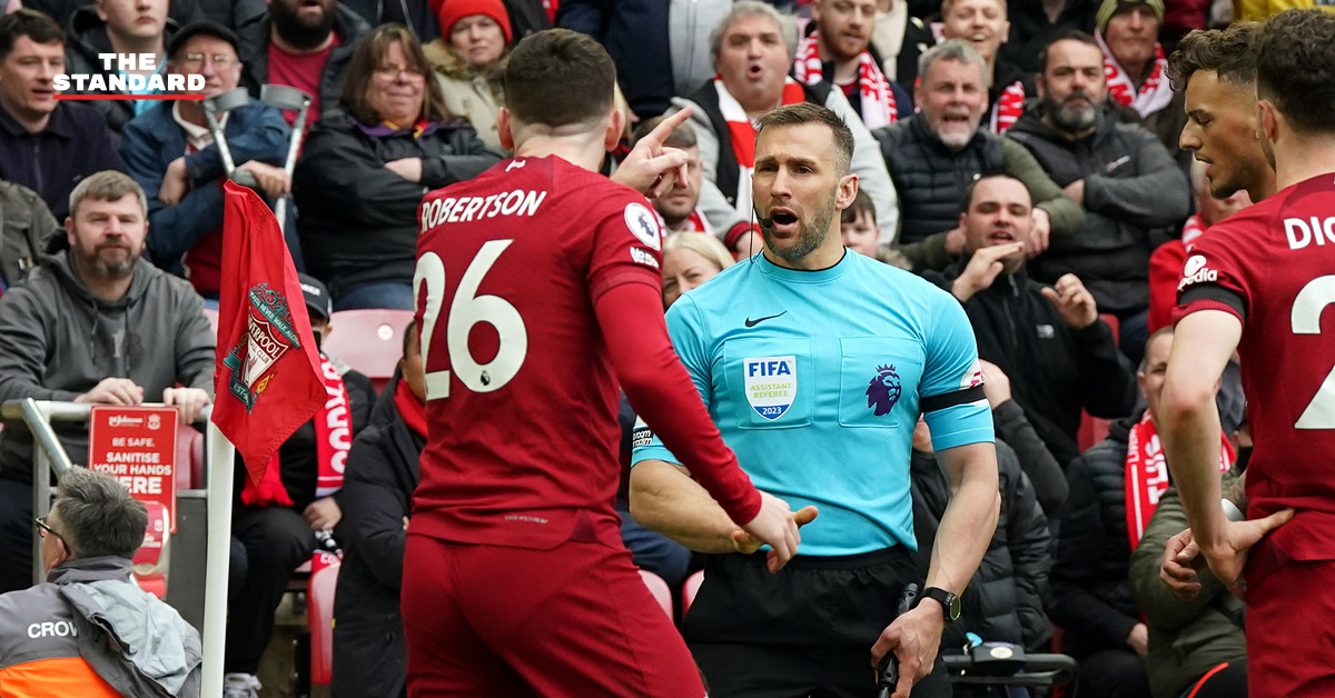 PGMOL เตรียมสอบเหตุผู้ช่วยผู้ตัดสินศอกใส่ ‘โรเบิร์ตสัน’ เกมเสมออาร์เซนอล