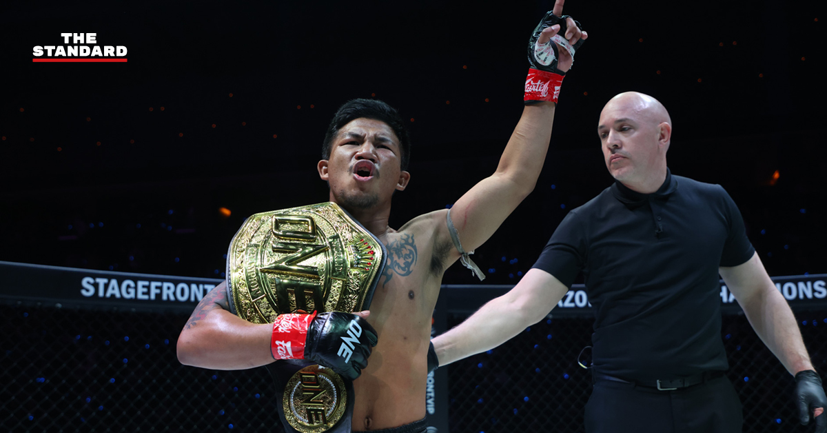 'รถถัง' ศอกทาบาเรสร่วงยกที่ 2 ป้องกันแชมป์โลกมวยไทย ONE Fight Night 10