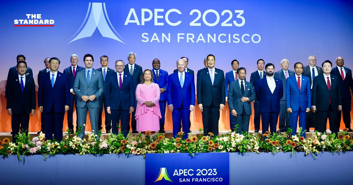 เปิดภาพหมู่ ผู้นำ APEC 2023 'เศรษฐา' ยืนเคียงข้าง 'ไบเดน'