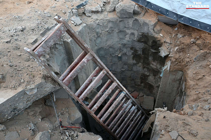 ทหารอิสราเอลพาทัวร์ อุโมงค์ใต้ดิน โรงพยาบาลอัลชิฟา คาดเป็นฐาน 'ฮามาส'